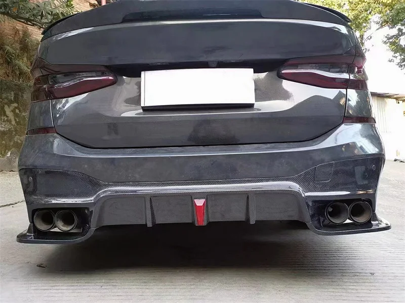A-style Carbon Fiber Rear Diffuser for B 6 Series GT 630i Rear Bumper ...