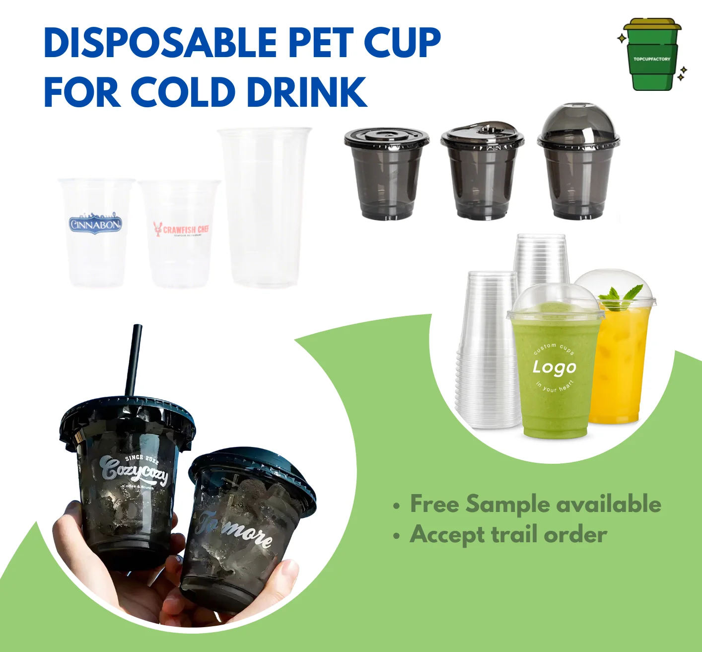 Customizable Wholesale 98mm 8oz 16oz Disposable Bubble Milktea Cold ...