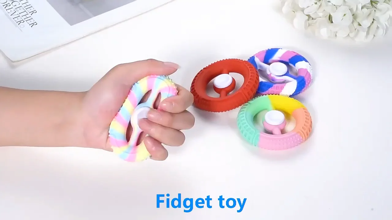 Squeeze Sensory Stress Relief Pop Silicone Soft Grab Hand Grip Snap ...