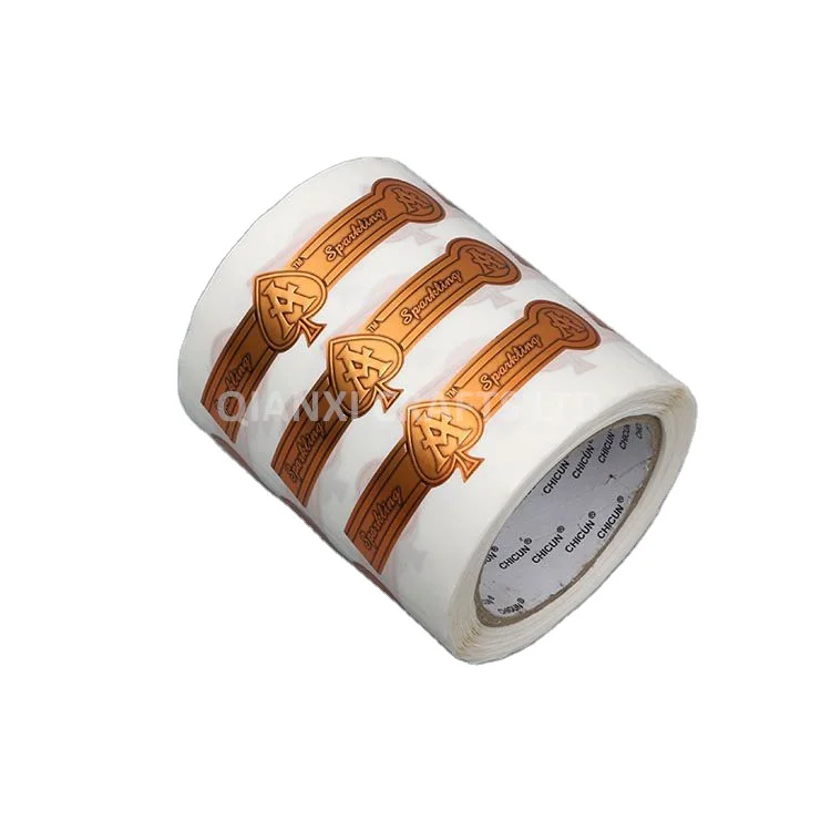 Custom Size Metal Luminous Wine Bottle Labels Wine Sticker Self ...