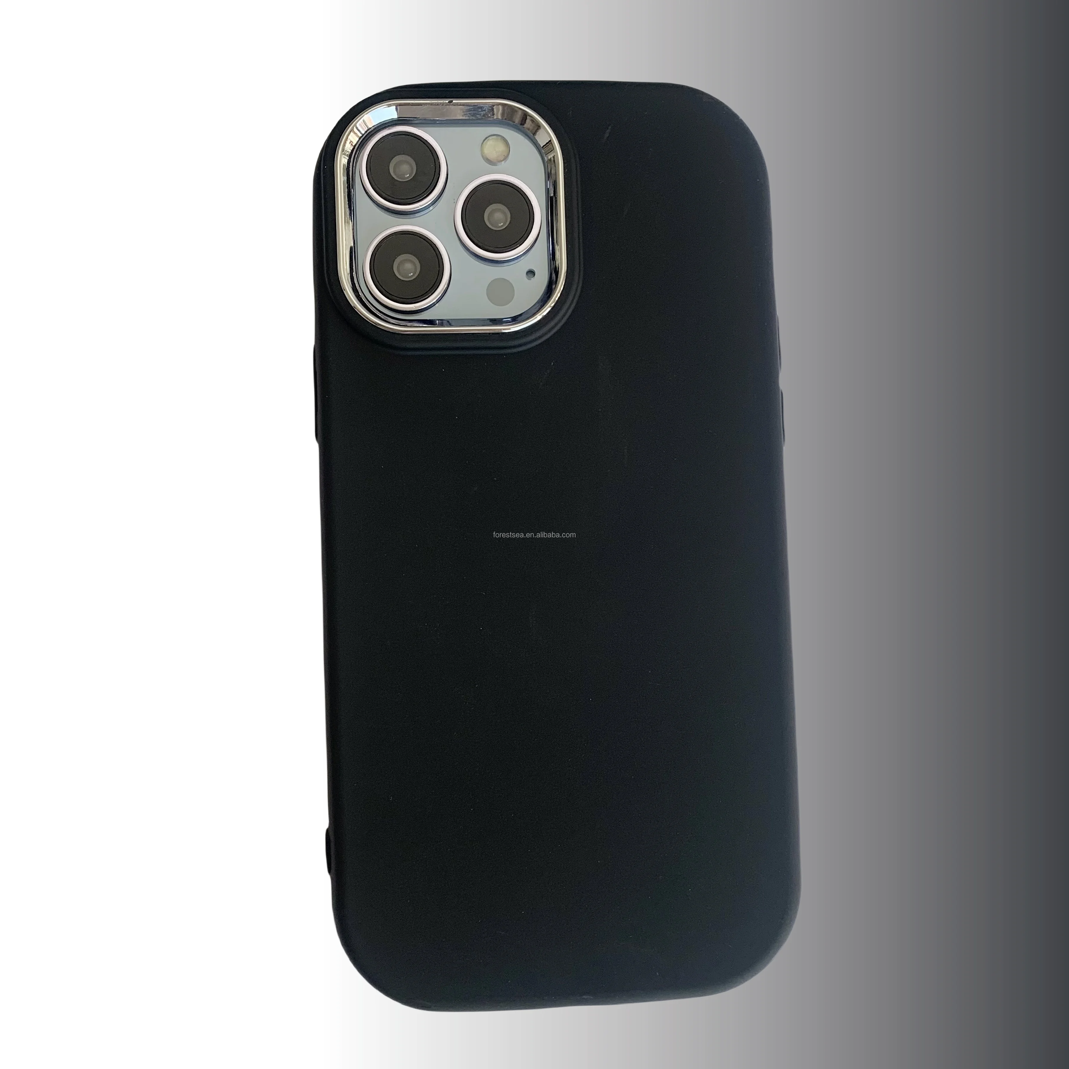 Custom Pure Color Electroplated Camera Frame Phone Case