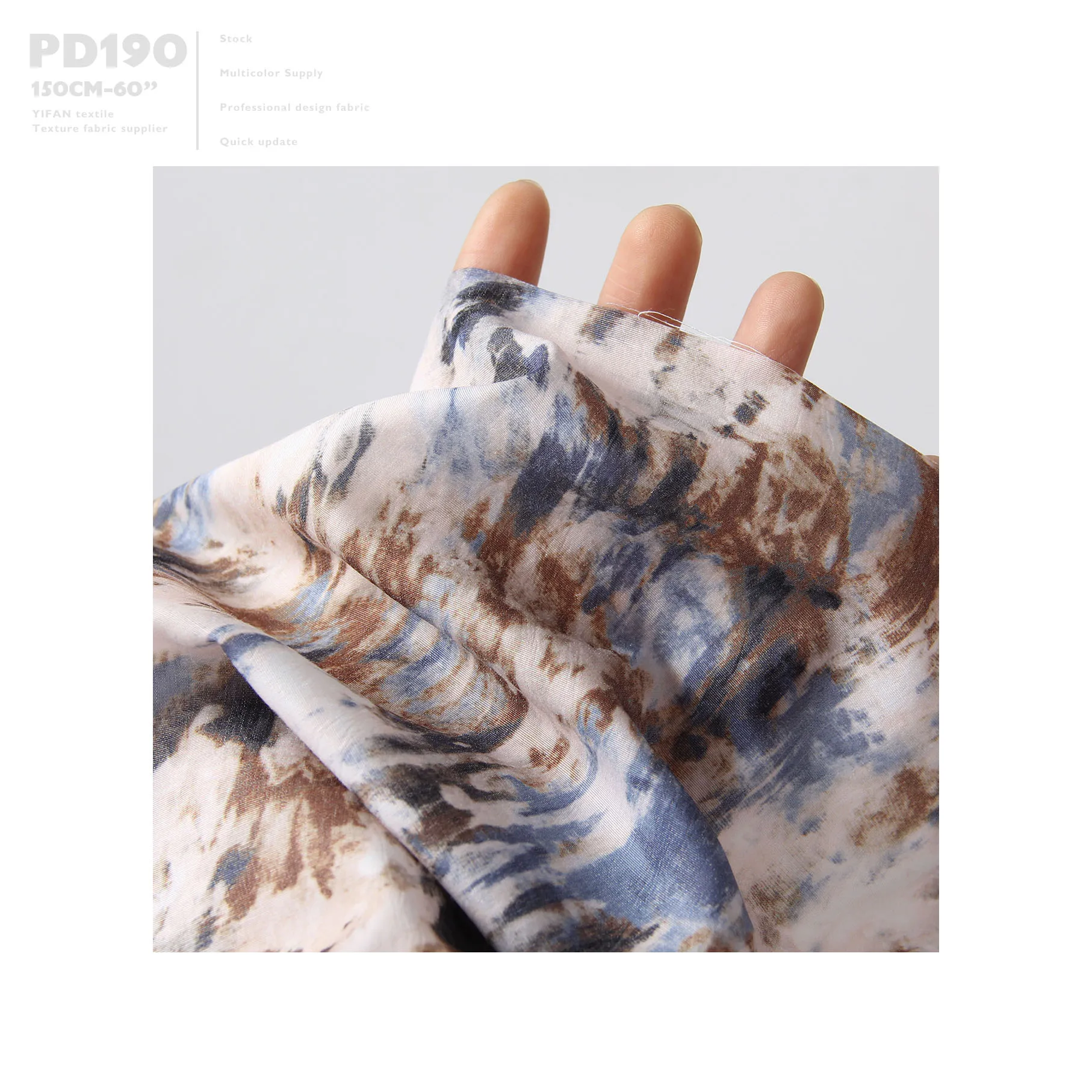 Abstract Oil Painting Soft Light Mercerized Cotton Smooth Designer ...