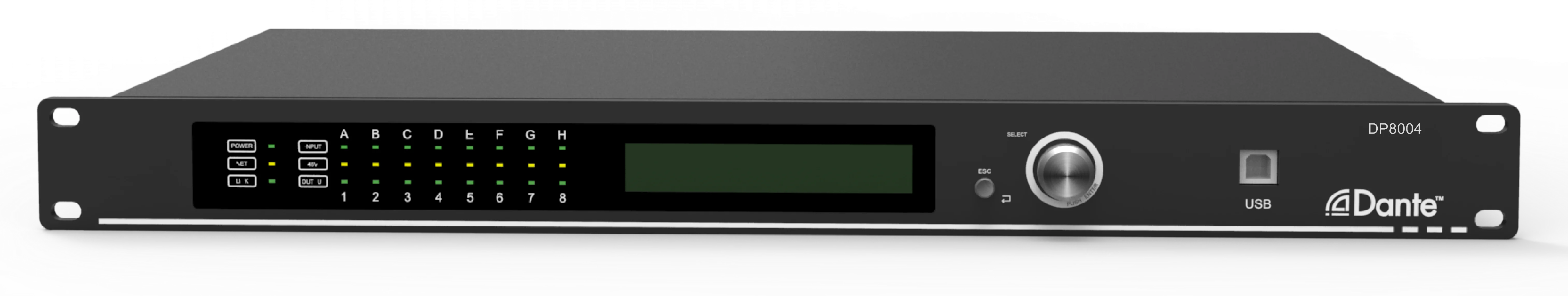 DSPPA DP8004 - 4x4 Dante Conference Audio Processor with 8 Channels