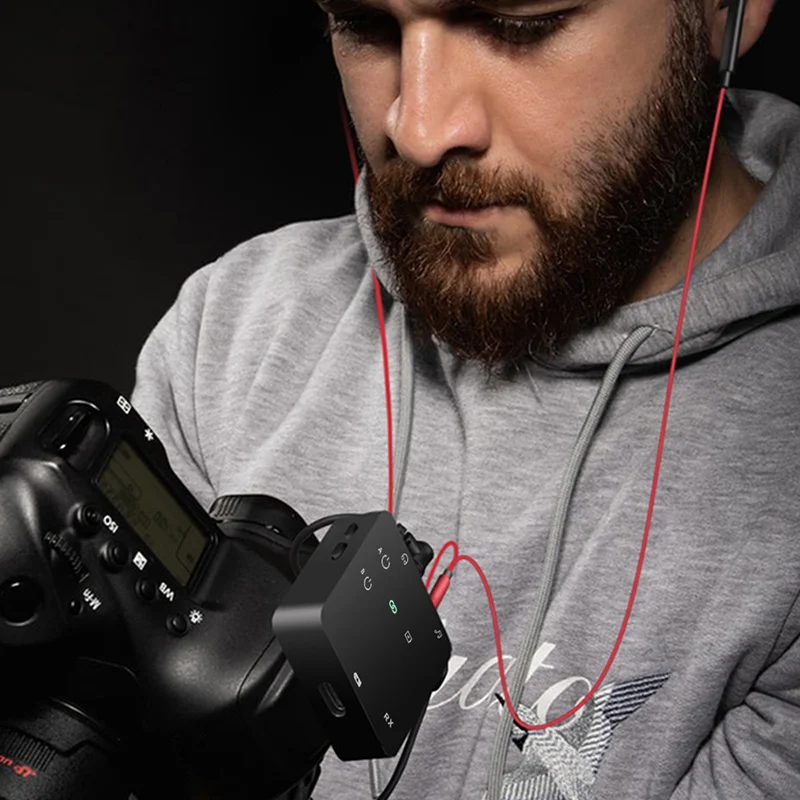 Professional Dual Wireless Lavalier Microphone Square Micro Wireless ...