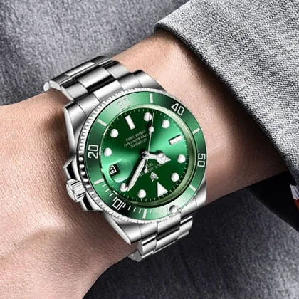 Luxury Brand Lige 6801 Men Wrist Mechanical Watch Calendar Luminous ...