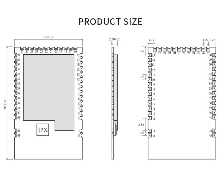 E73-2g4m04s1b Small Size Nordic Nrf52832 Chip Ble V5.0 Smart Mesh ...