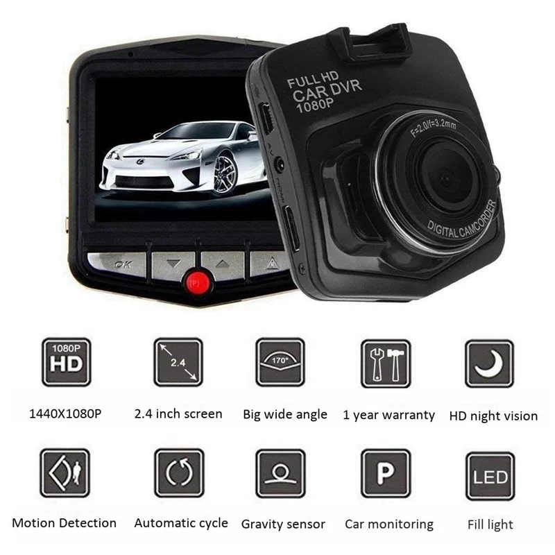 Full HD 1080P Driving Video Recorder with Night Vision