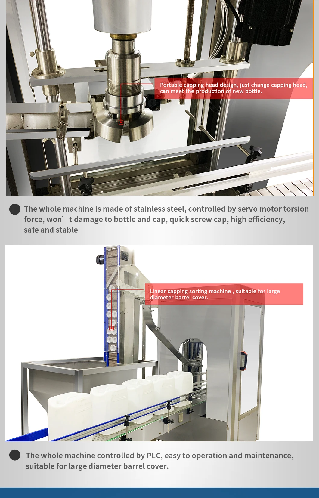 Automatic Servo Motor Torque Control Drum Screw Capping Machine ...