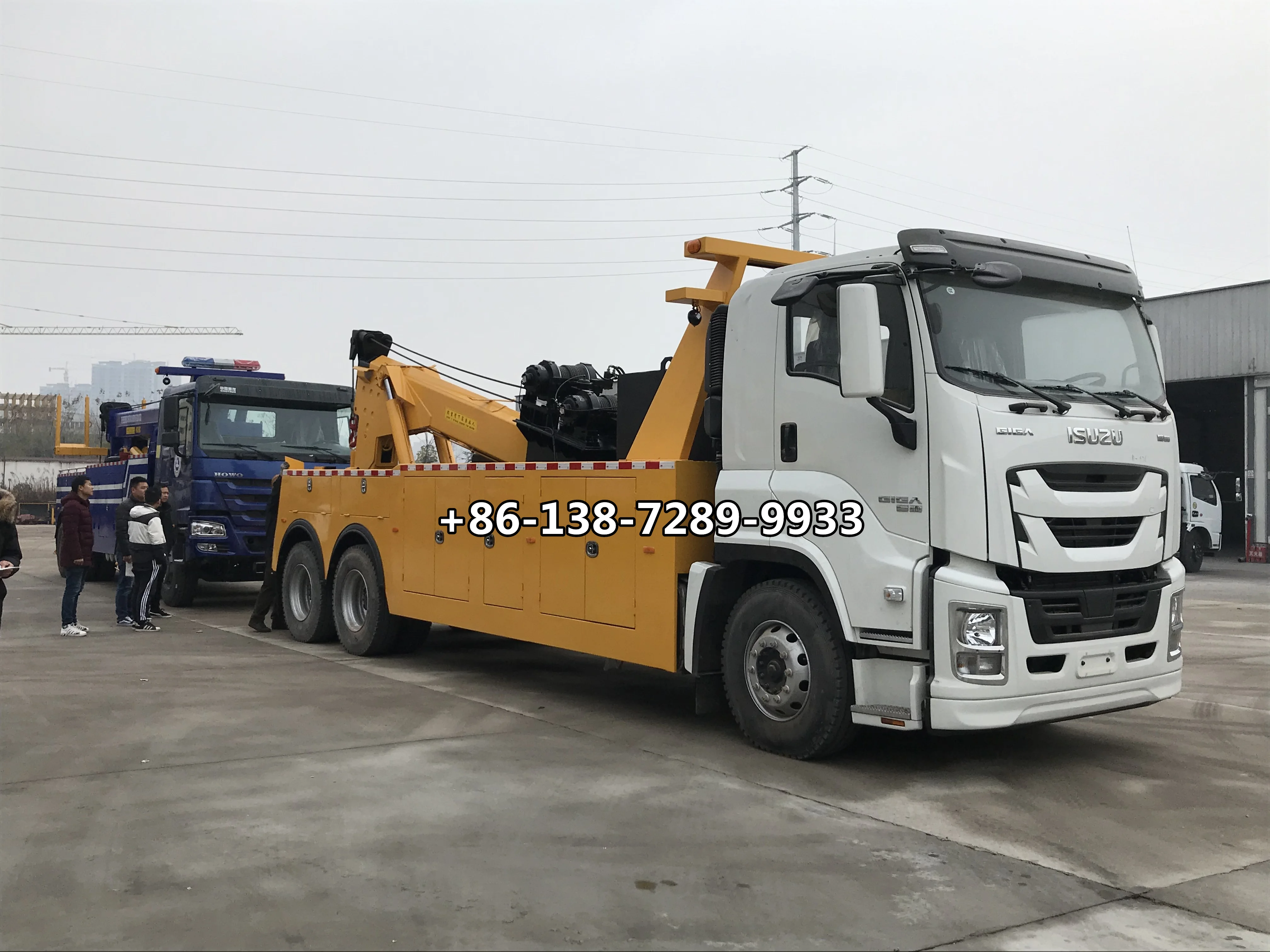 Customized SKD 20ton Rotator Towing Truck Wrecker 20tons Rotator ...