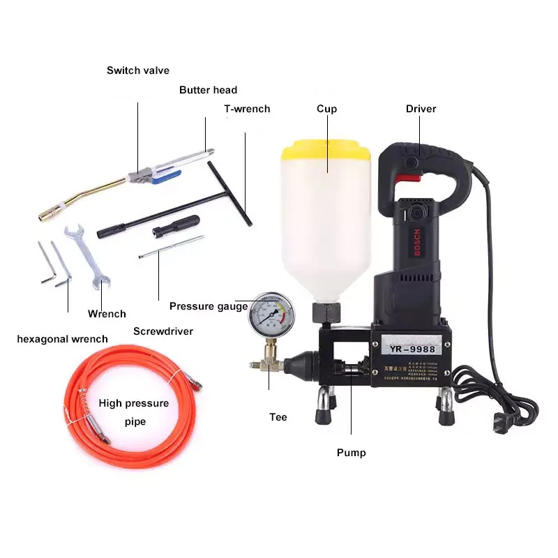 High Pressure Grouting Pumping Machine Polyurethane Foam PU Injection ...