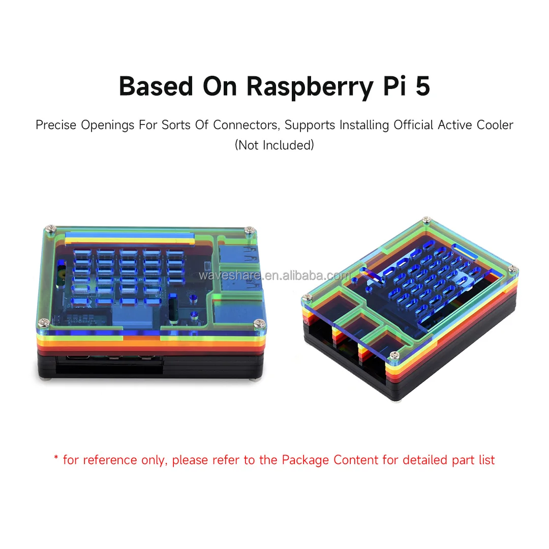 Aluminium Alloy Case (H) for Raspberry Pi 5, With Temperature ...