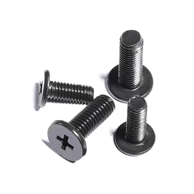 M1.6 to M6 Black Oxide Stainless Steel Screws - Durable