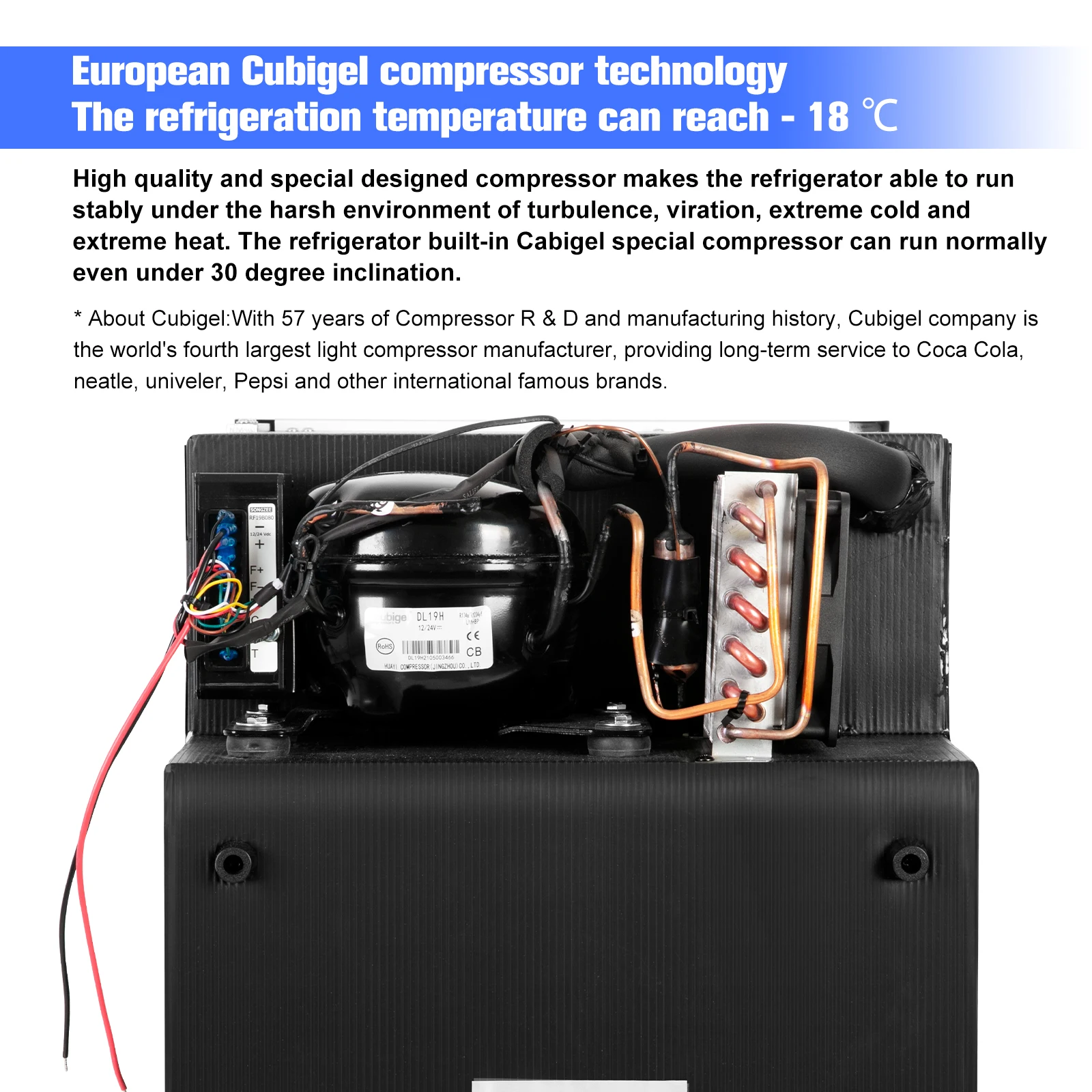 China Manufacturer Supply 80ltr Compressor Refrigerator Rv Built-in 12v ...