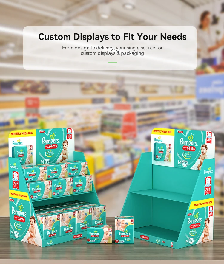 Custom Countertop Blunt Pdq Carton Display Sand Trays Box