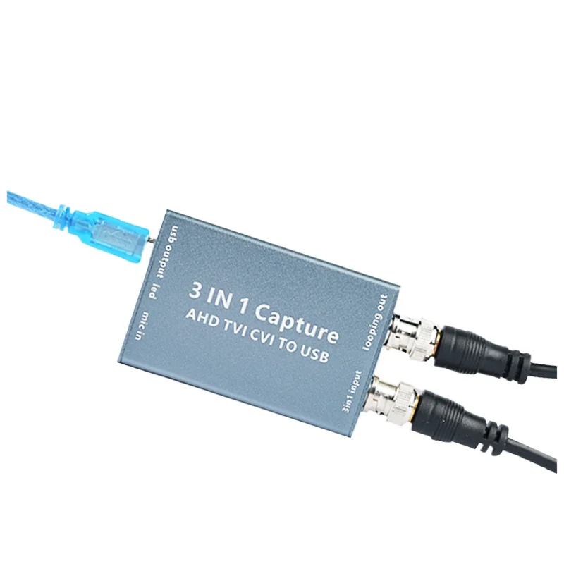 AHD Video Capture Card TVI CVI BNC Port Input To USB1080P Analog HD No ...