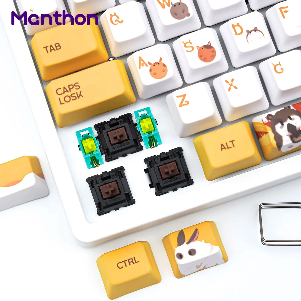 Everglide Panda V3 Plate Mounted Smoky Black Clear White Custom ...