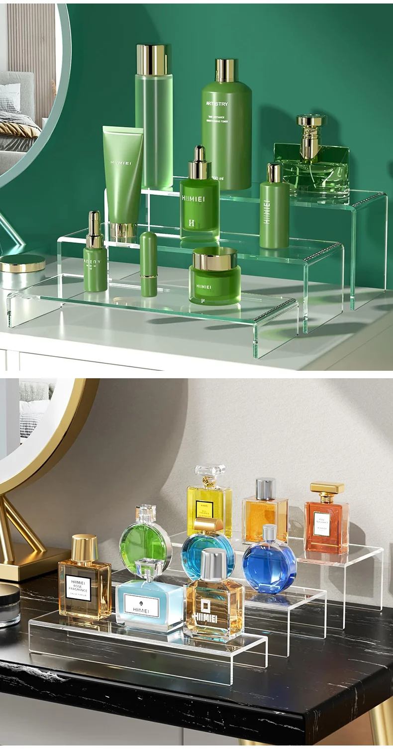 Modern Eco-Friendly Acrylic Desktop Display Stand Transparent 3/4 ...