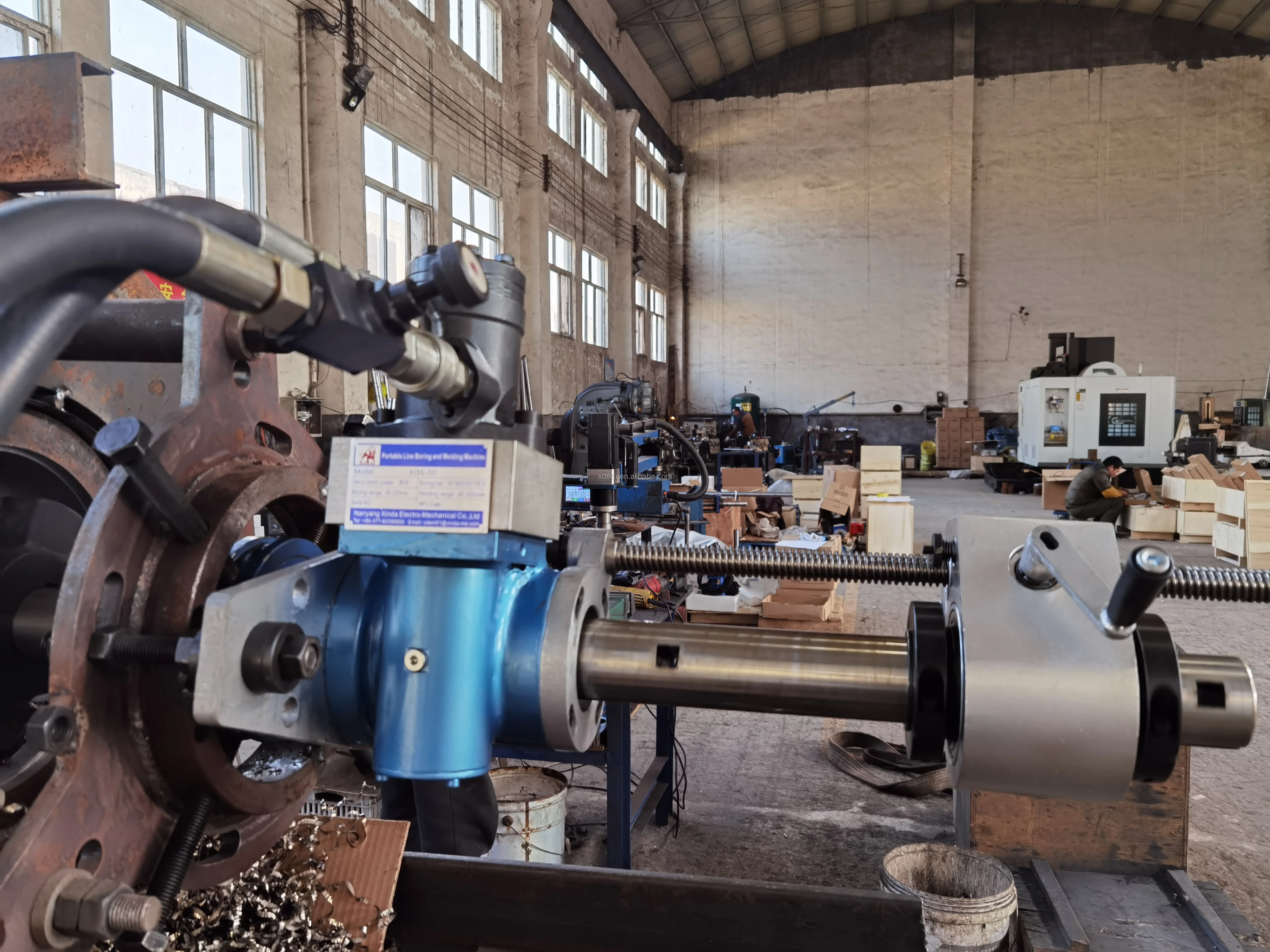 XDEM XDY-60 Portable Hydraulic Line Boring Machine Repair Heavy ...