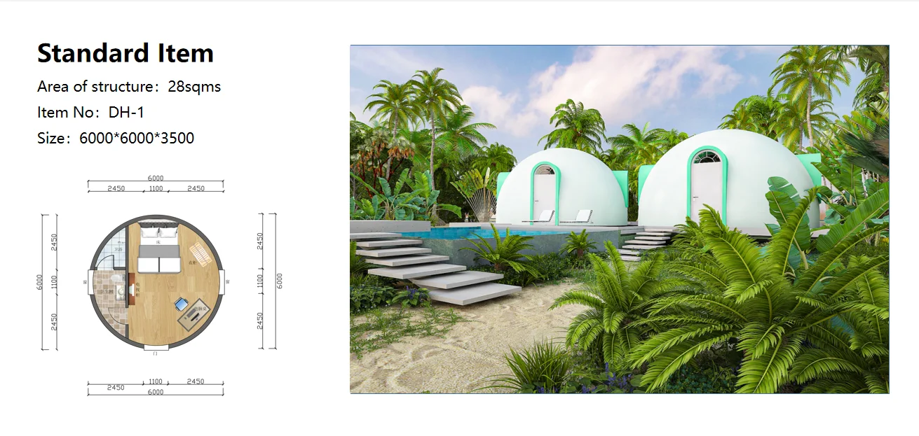 Cartoon Doodle Prefab House - Green Economic Energy Saving