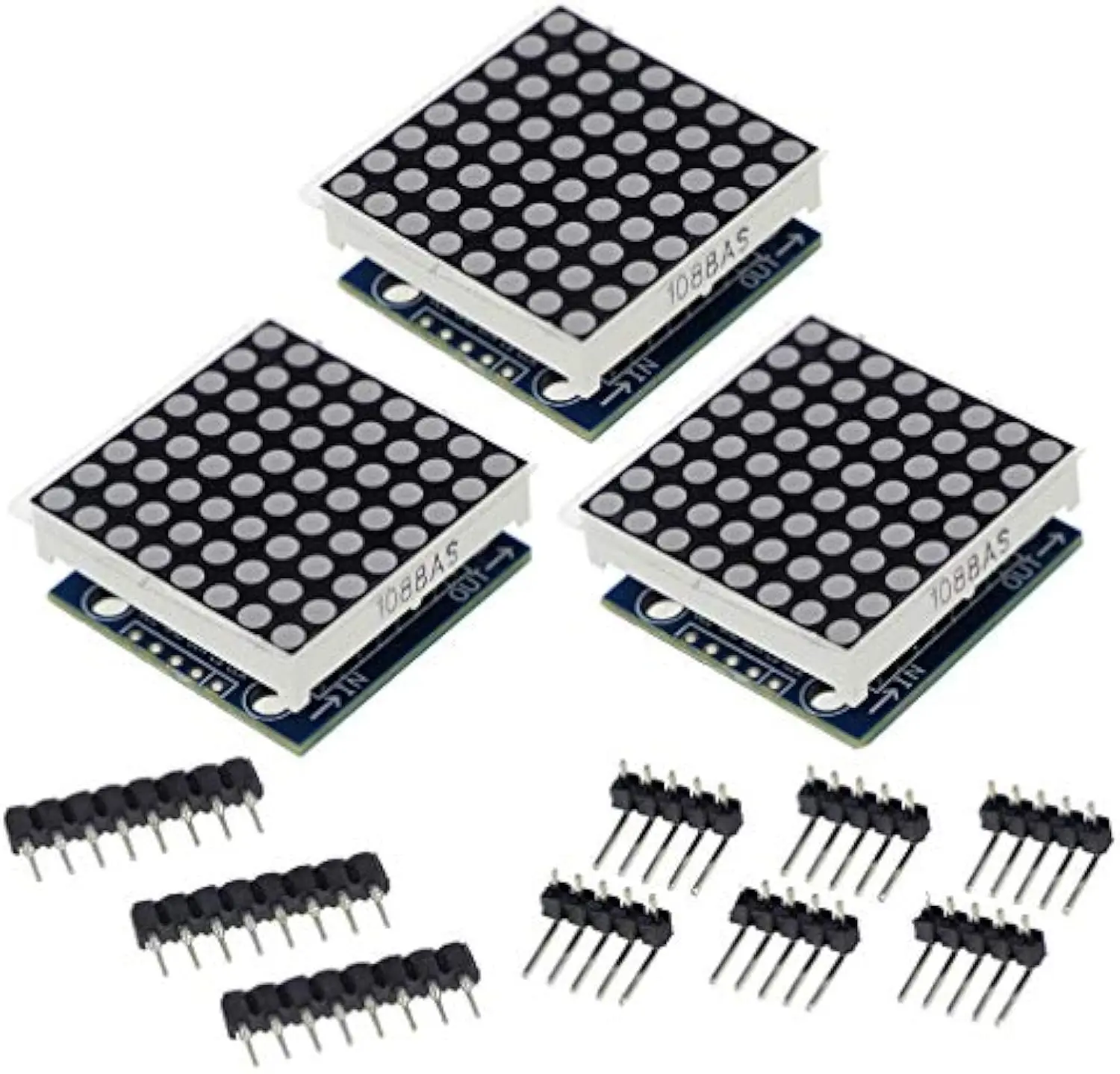 Aismartlink MAX7219 8x8 Dot Matrix LED Display Module 5V MCU Control ...