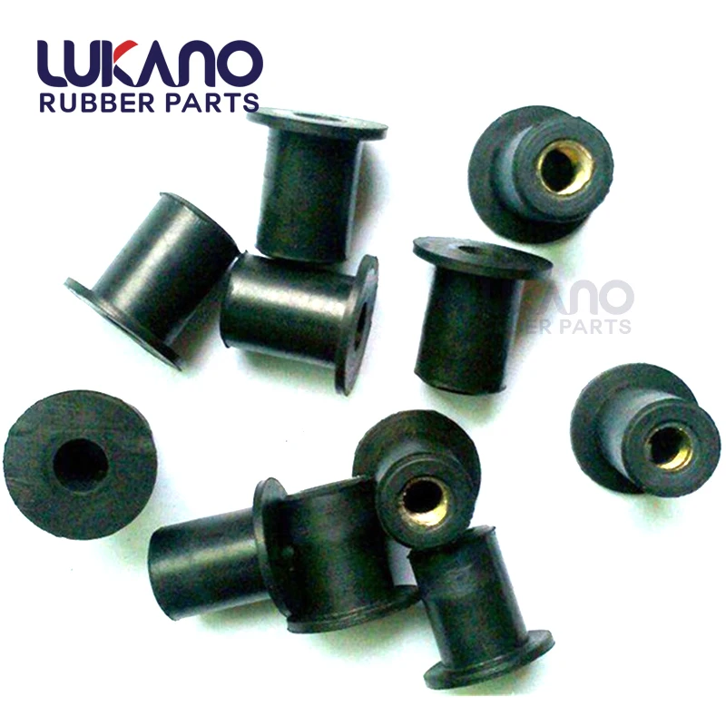 T Type Custom Metal Insert Rubber Bushing Rubber Tube Grommet All Size ...