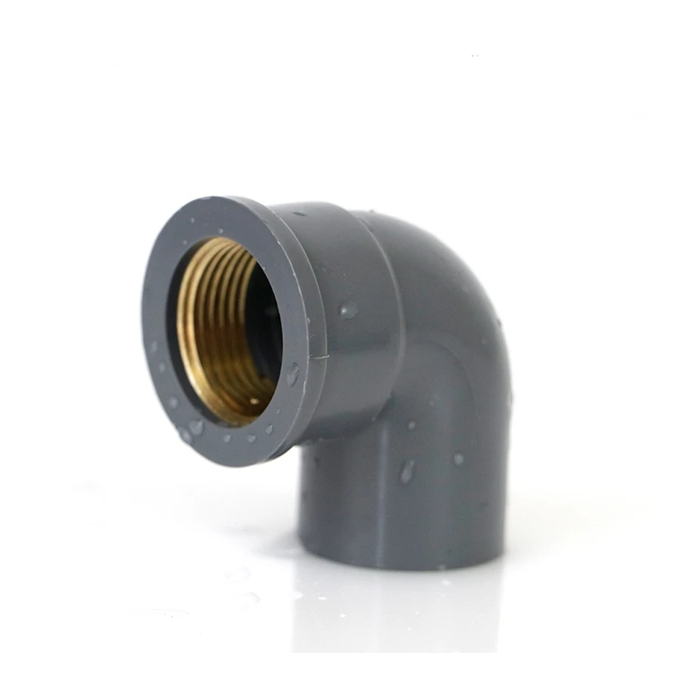 Brass/copper Threaded Plastic CPVC 90 Degree Elbow DN15