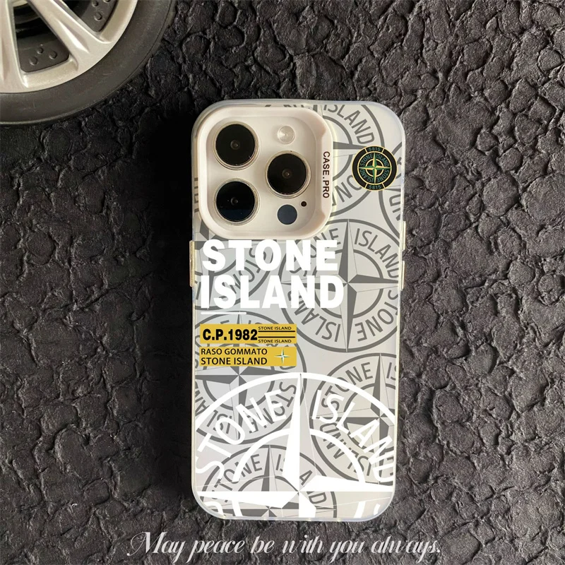 Gradient Stone Island Phone Case for Iphone 11-15 Pro Max