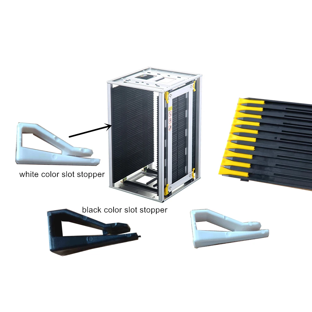 White Yellow Color Esd Magazine Rack Slot Stopper,Rack Plastic Locking ...