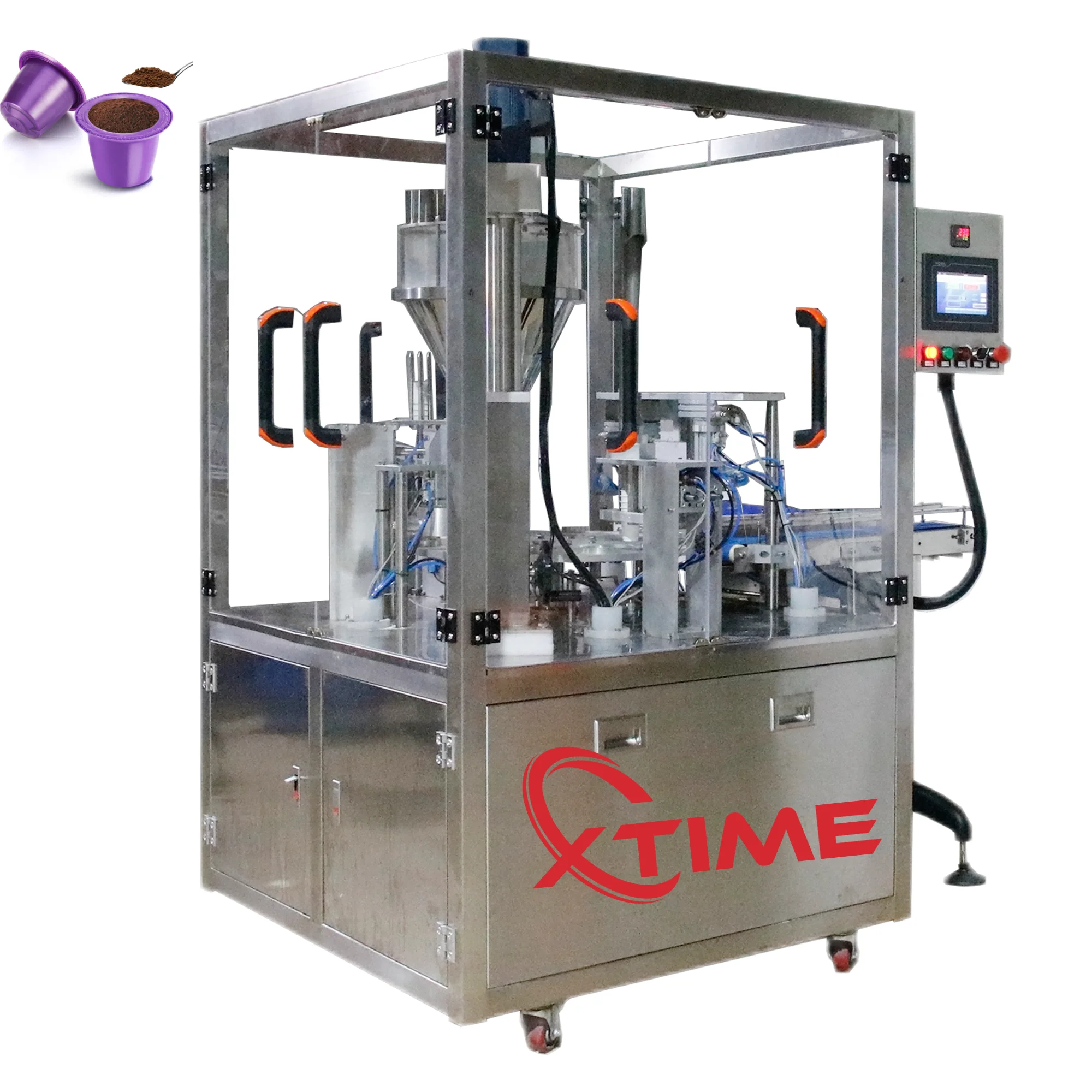 Aluminum nespresso automatic coffee capsule make packaging machine ...