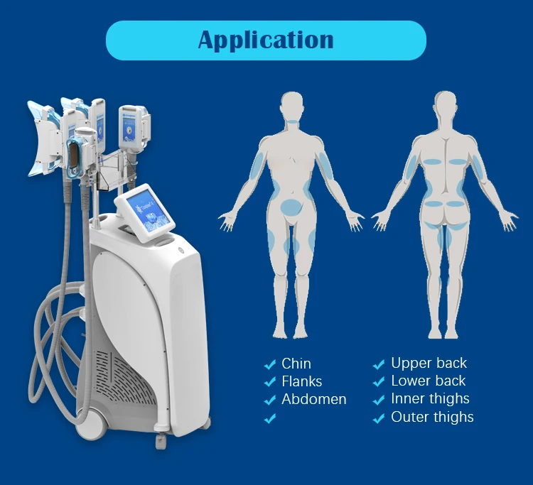Cryo Body Shape Cryolipolysys 4 Handles 360 Cryo Fat Cell Body Slimming ...