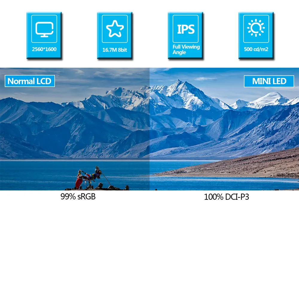 BOE NE160QDM-NY3 16.0 Inch Mini LED LCD Display for Notebooks