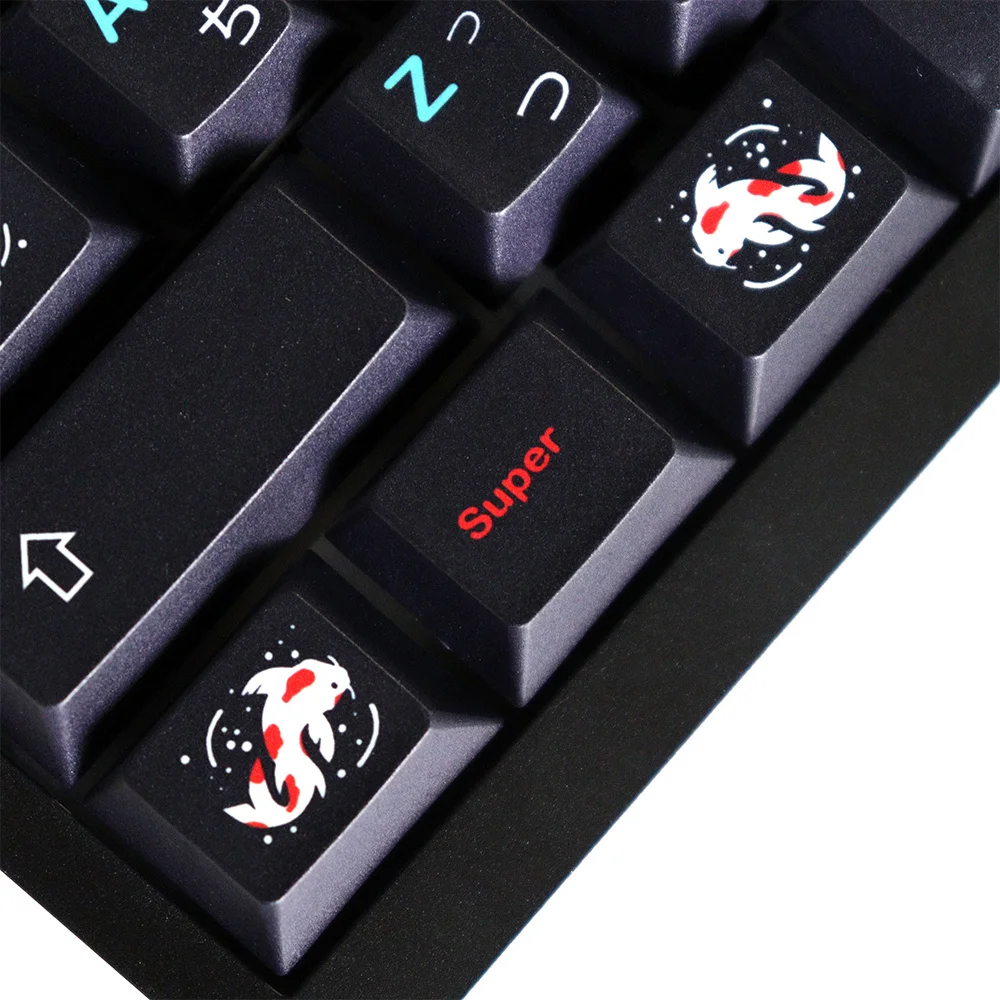GMK Zen Pond Keycaps Pbt 130 Keys Dye-Sub Cherry Profile Keycap for 61 ...