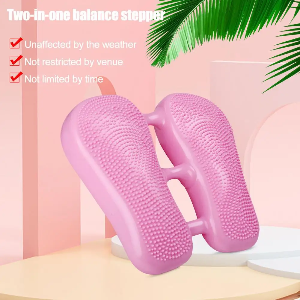 Portable Home Two in One Inflatable Air Stepper PVC Massage Dots Wobble ...