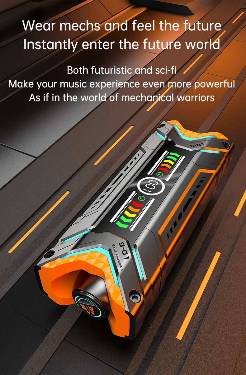 2023 V5.3 M48 TWS Earphones - 9D Hifi Stereo Gaming Earbuds