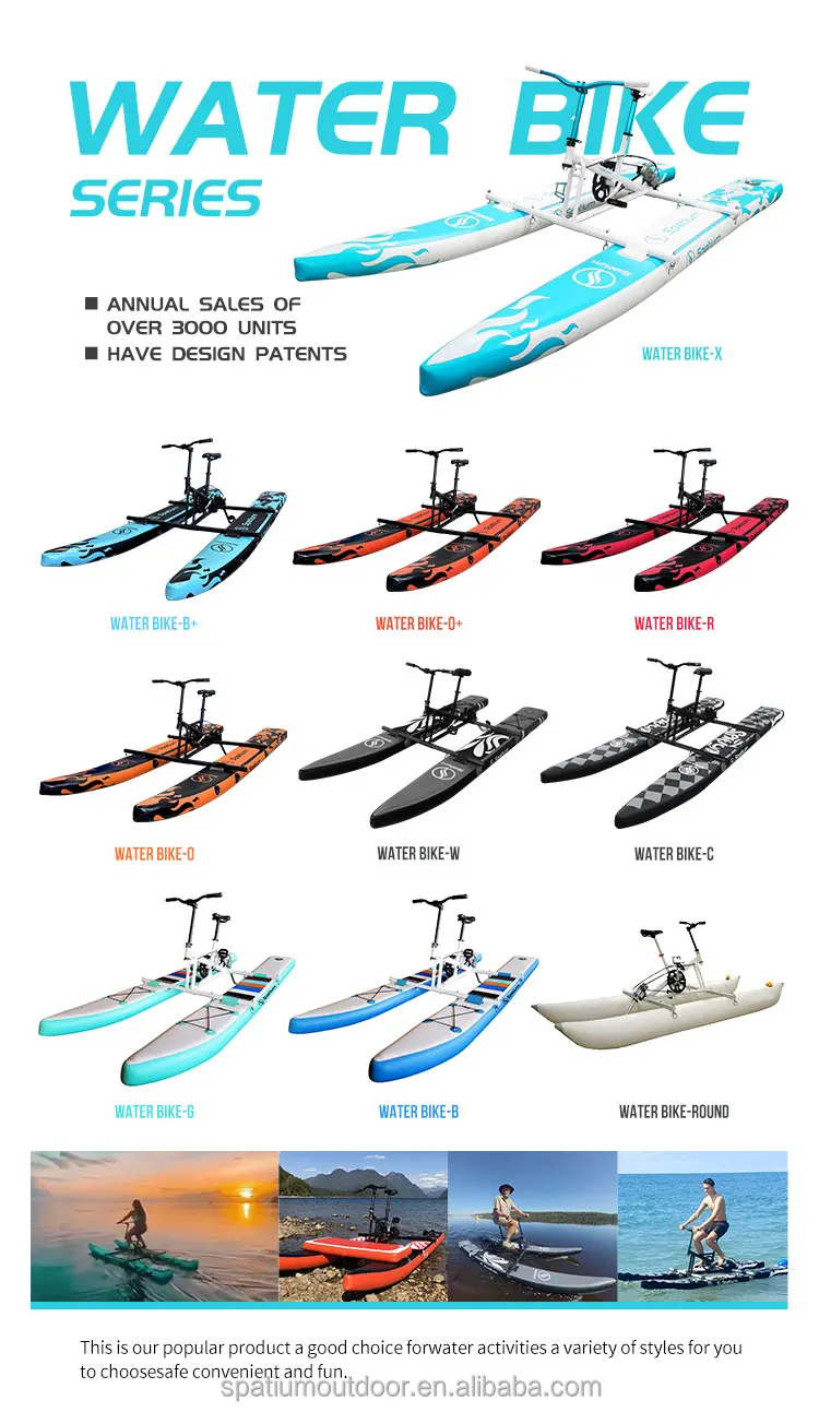 Spatium 2024 New Collection Hydrofoil Bike Pedalo Boat Water Pedal Sea Bike Water Bicycle For ...