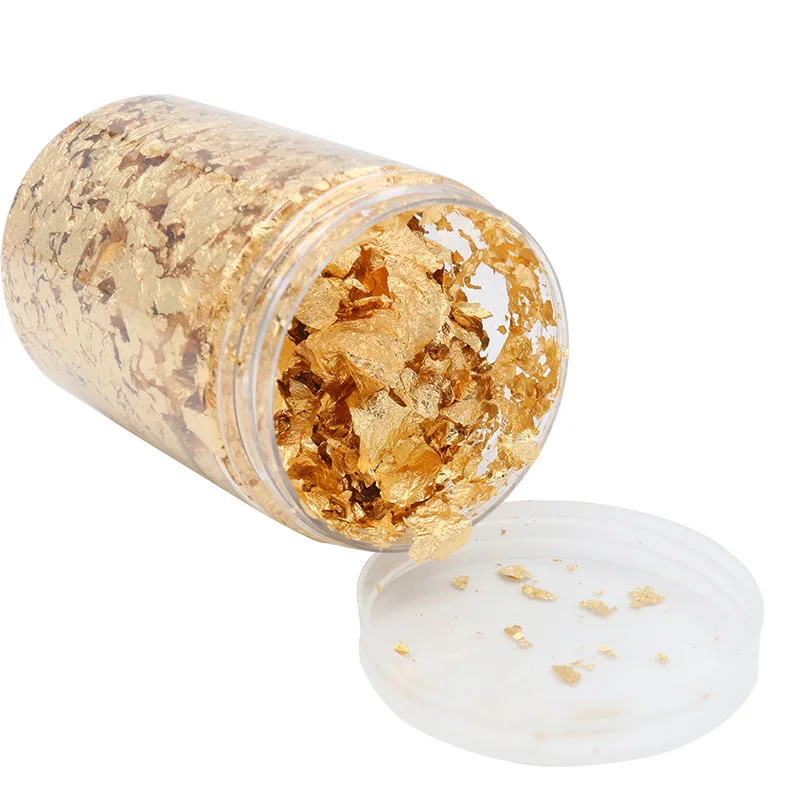 Edible Gold Leaf 2g/Bottle Eatable Foil Pure Gold Silver Leaf for Food ...