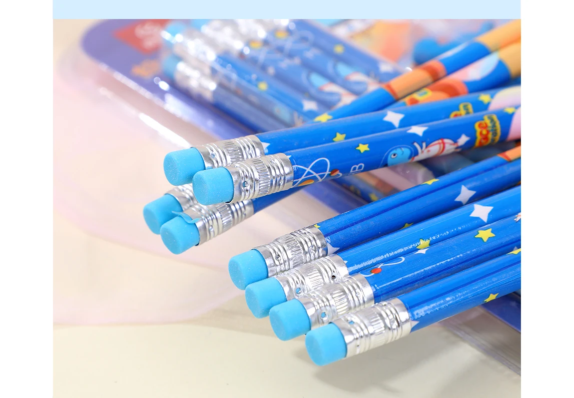 Foska ColorStationery Set Pencil Eraser Ruler Sharpener for Kids ...