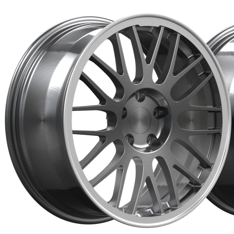 19 Inch Alloy Monoblock Forged Process Brushed Dark Gray Car Wheels ...
