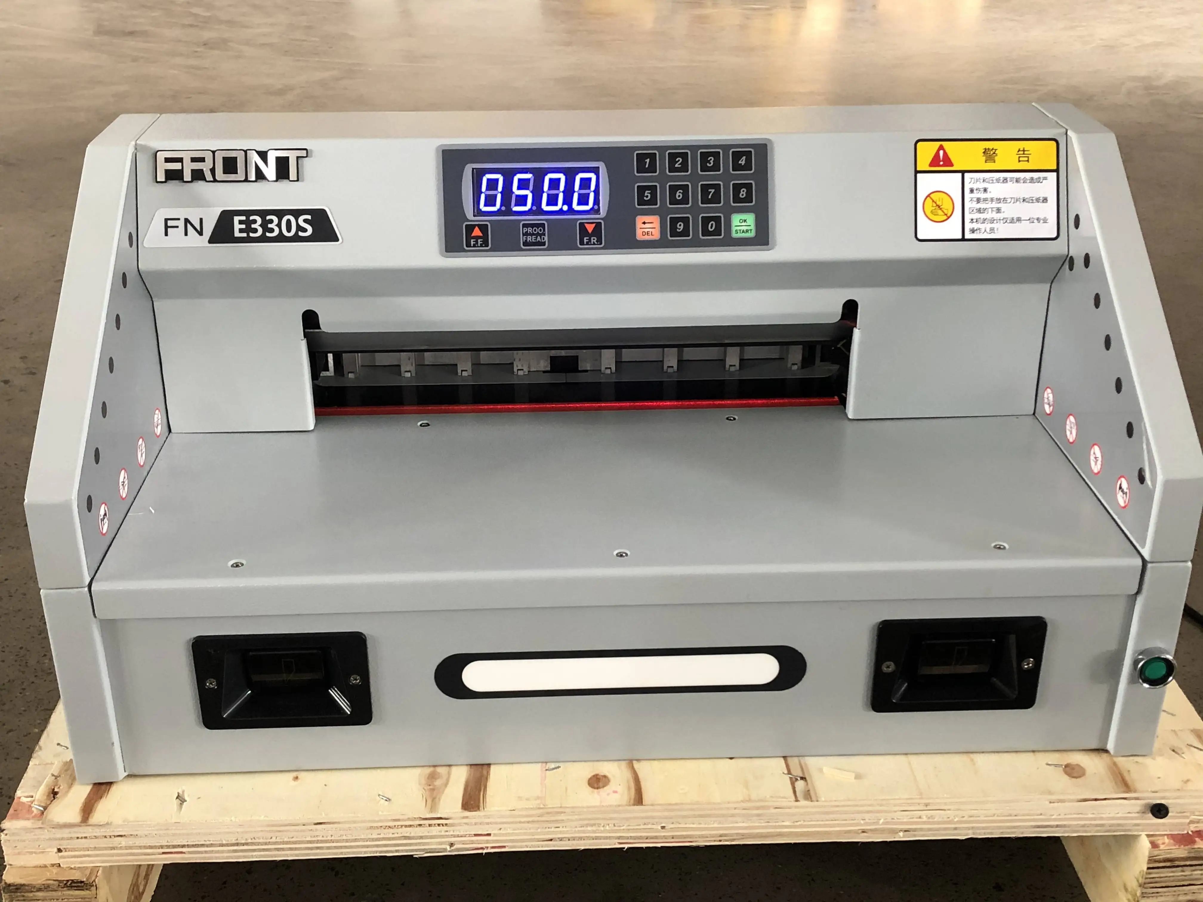 A4 330mm Desktop Electric Paper Cutter - E330S Popular Low Price CE FRONT