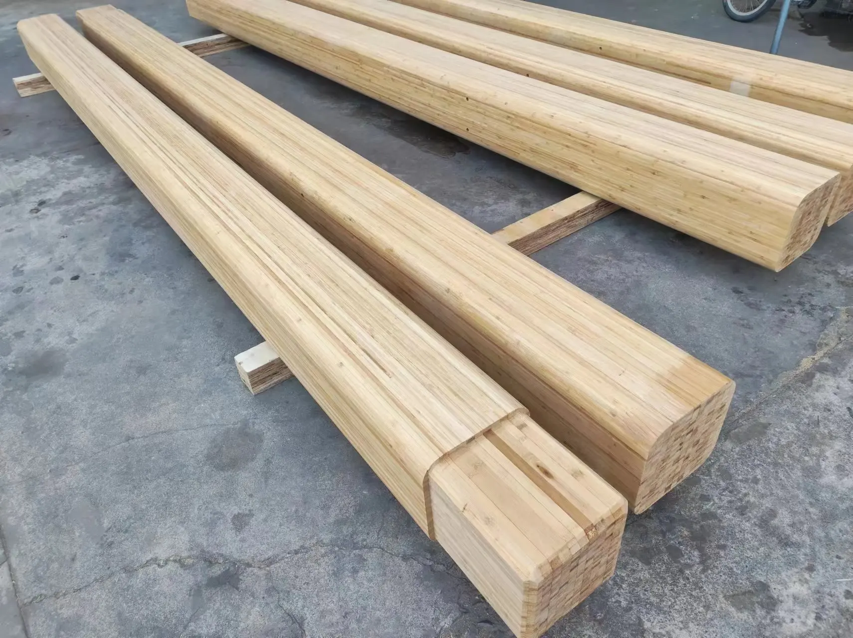 Resort Bamboo Timber Frame Structure Building Treated Bamboo Wooden ...