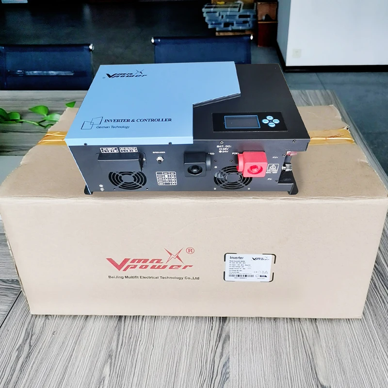 Vmaxpower 5000w 48v Hybrid Solar Inverter 5kw With Mppt For Solar Power ...