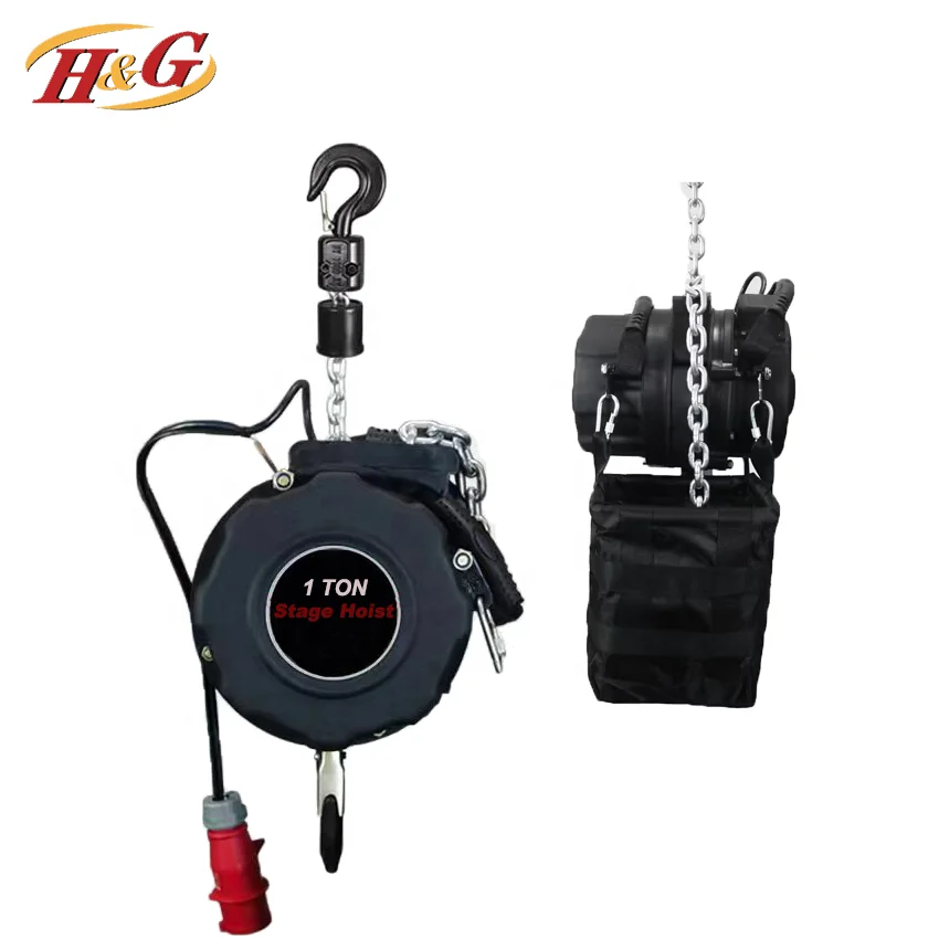 1ton Truss Stage Equipment Hoist 500kg Electric Stage Hoist With 6 Way ...