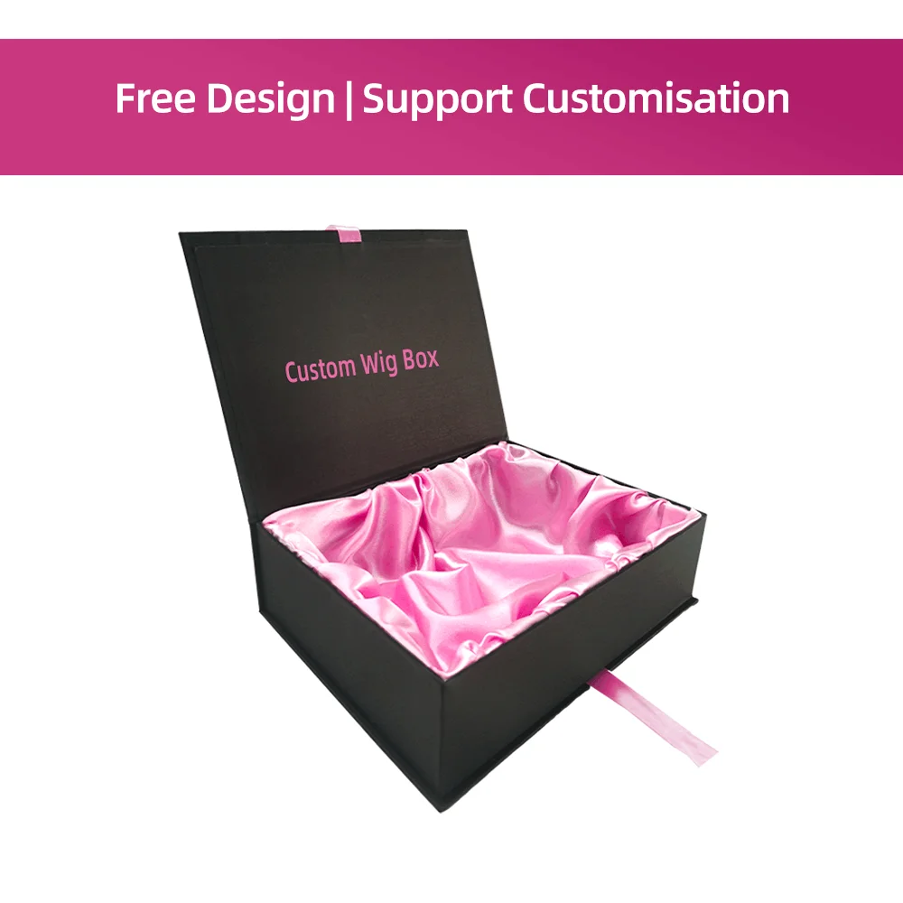 Private Label Cardboard Hair Extension Box Eco Friendly Wig Boxes