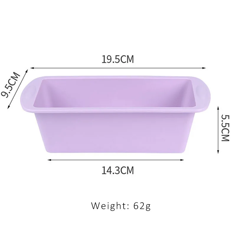 Oven Microwave Custom Shape Baking Cake Pans Rectangle Cube Soft ...
