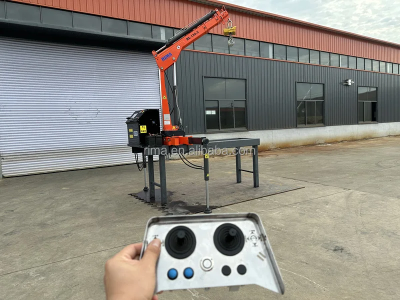 Portable Remote Control Hydraulic Crane 12V/24V for Trucks - 1320KG ...