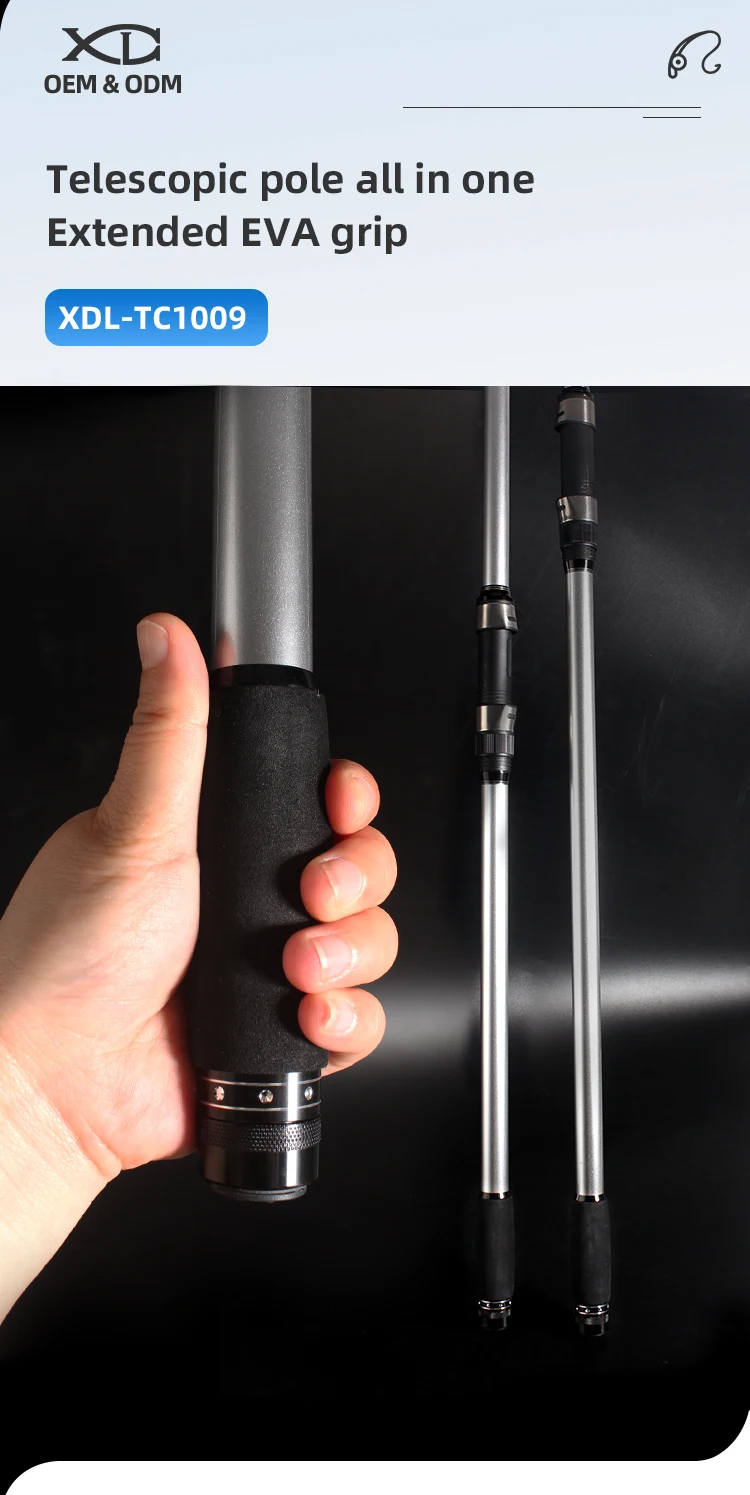 XDL 4 Sections Detachable Guide Ring 450cm Fishing Pole