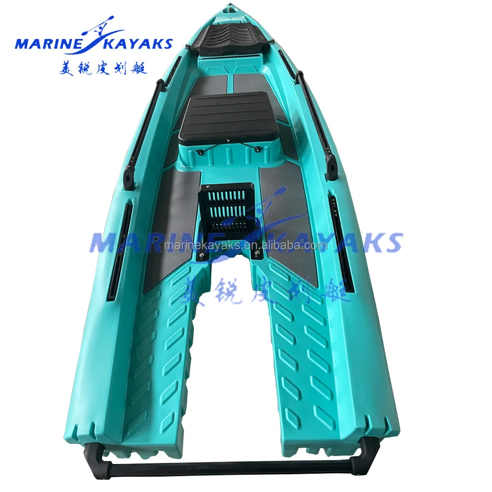 Rotomolded Outboard Engine Single Plastic Fishing Kayak