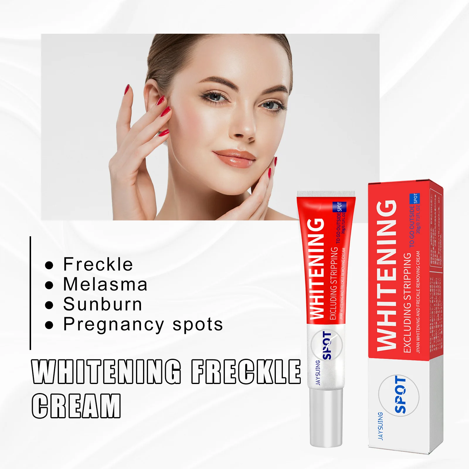 Jaysuing Skin Whitening Cream Brightening Skin Lightening Melasma Spots ...