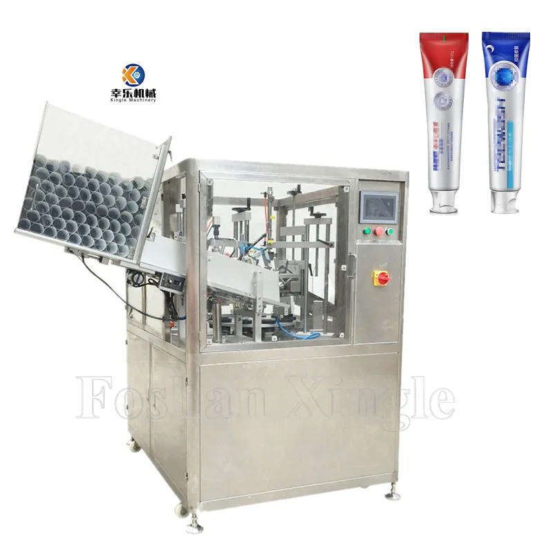 Small Plastic Chemical Cosmetic Cream Aluminum Tube Filling Sealing Machine - Buy Aluminum Tube ...