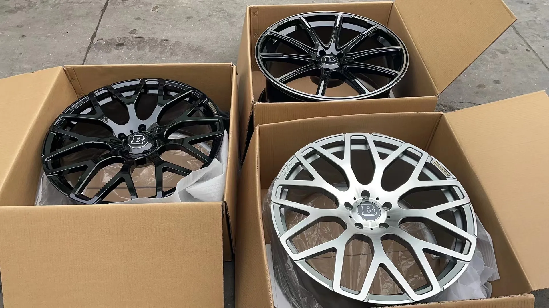 Hot Sale 20 21 22 Inch Forged Wheels Gloss Black 6061t Alloy Wheels For ...